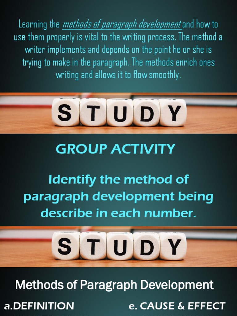 Methods of Paragraph Development Grade 11 | PDF