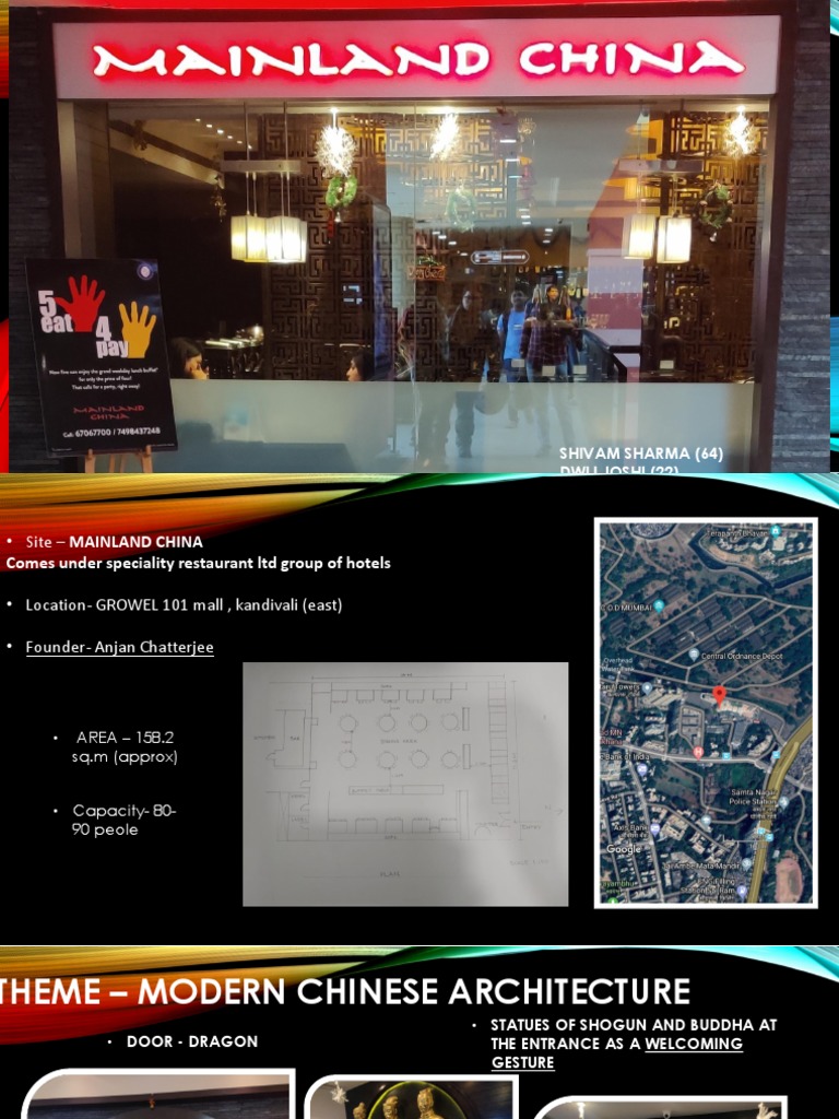 Mainland China Restaurant Design Overview | PDF