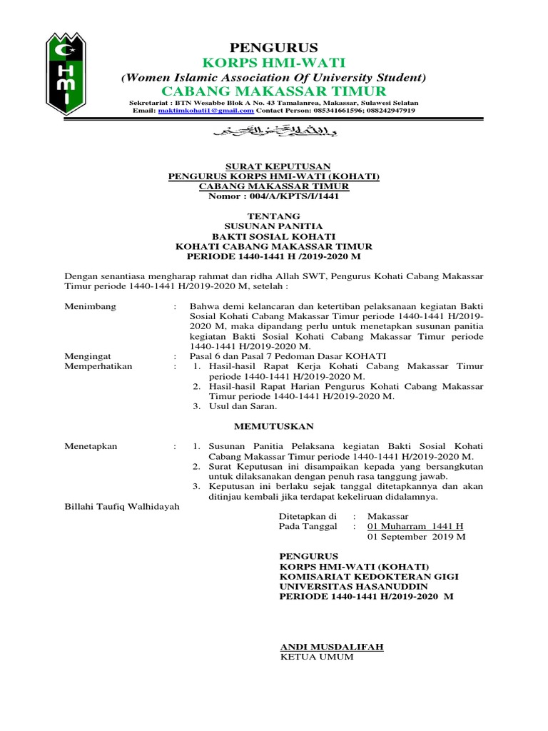 004 SK Bakti Sosial Kohati | PDF