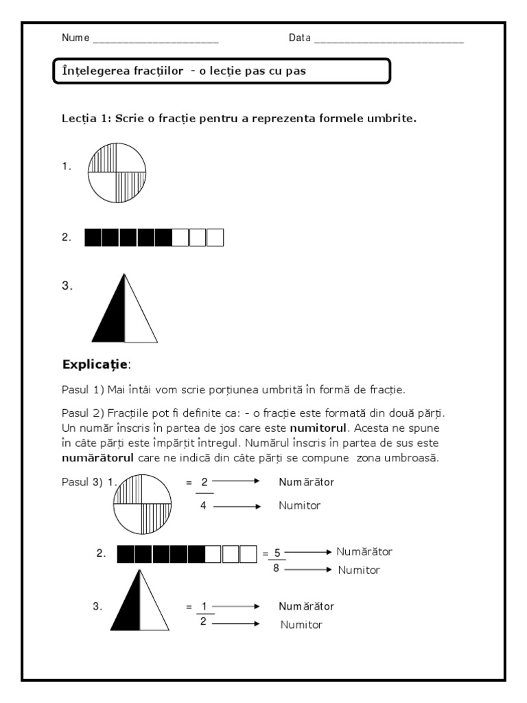 Explicatii Fractii Cls - III PDF | PDF