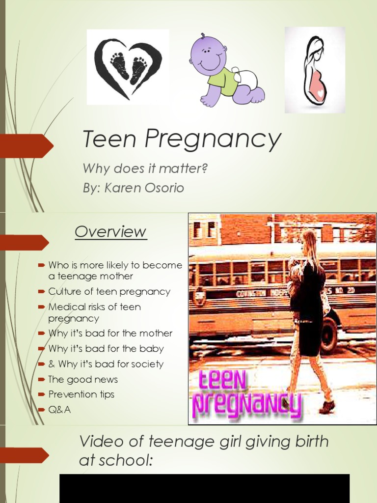 Teen Pregnancy Presentation | PDF | Teenage Pregnancy | Adolescence