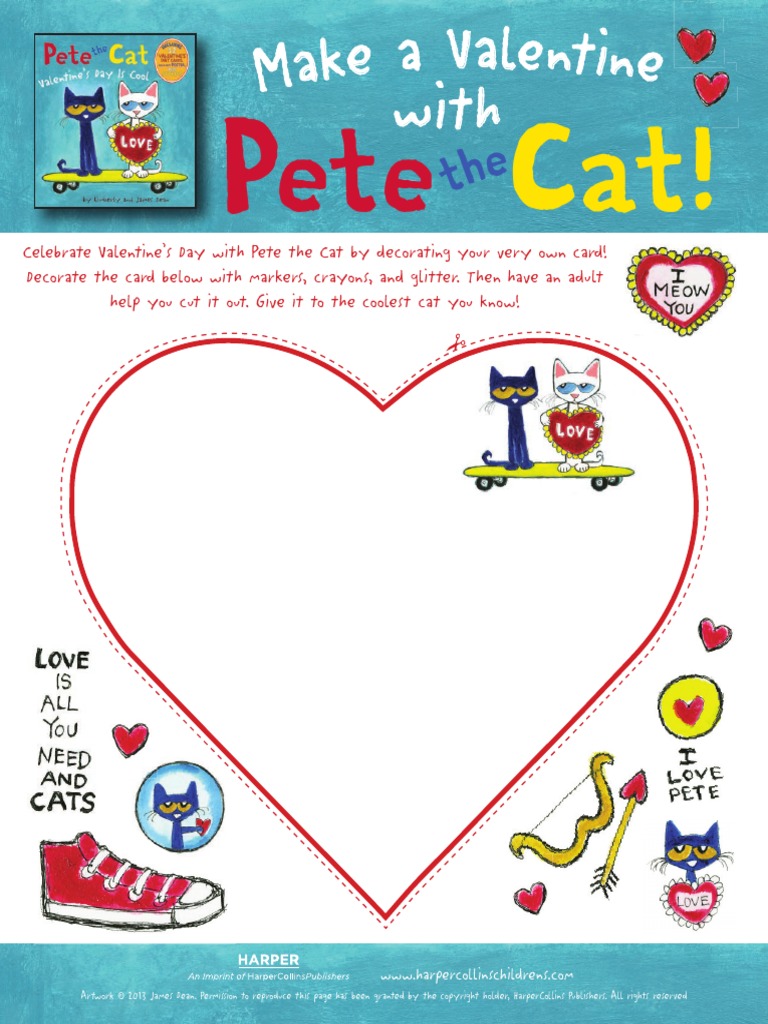 Pete The Cat Valentine PDF | PDF