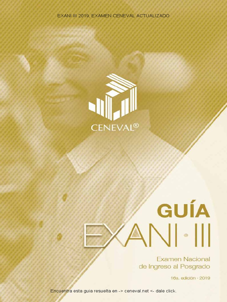 EXANI III 2019 Examen Ceneval Actualizado | PDF | Verbo | Prueba ...