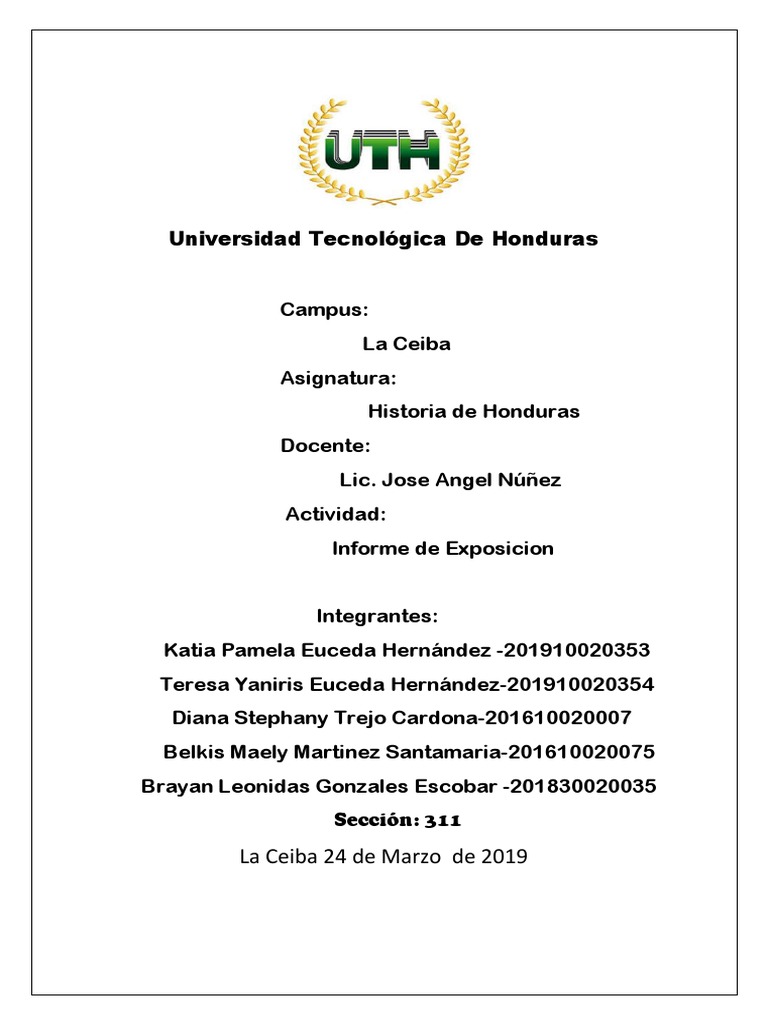 Historia del Partido Innovación y Unidad Social Demócrata PINU-SD | PDF ...