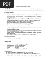 SAP MM Module Resume With 3 Years Experience | PDF | Sap Se | Business ...
