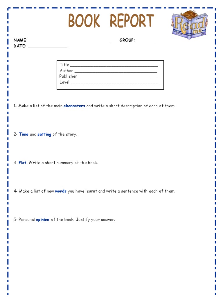 Book Report 3 ESO | PDF