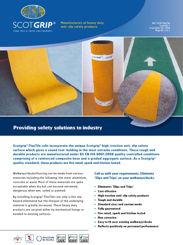 Scotgrip® Anti-Slip FlexTile | PDF | Screw | Safety