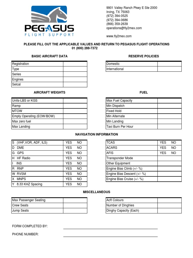 PFS Aircraft Load Sheet | PDF | Aerospace | Aviation