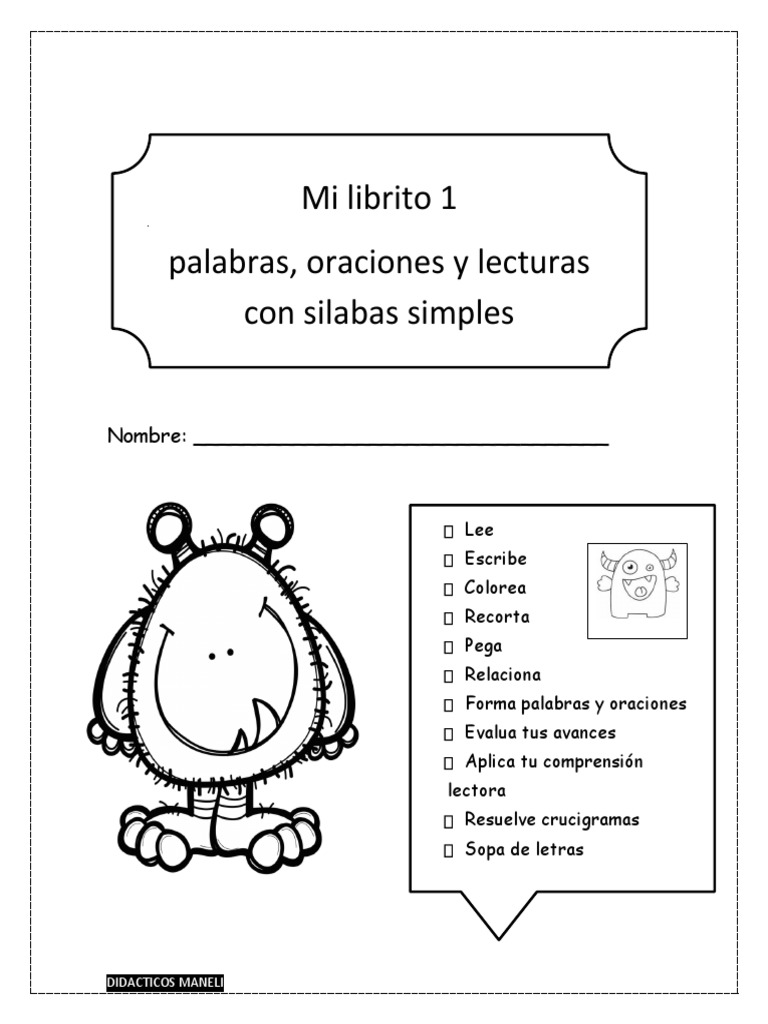 Actividades de Lectura y Escritura para Niños | PDF | Naturaleza ...