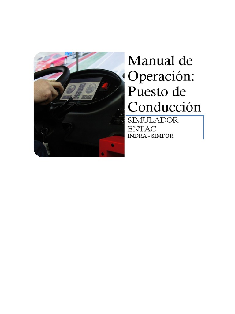 Manual de Operación Simulador ENTAC | PDF | Transmisión automática ...