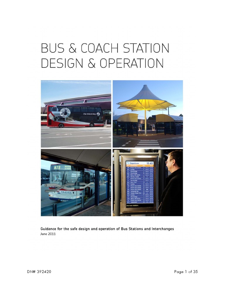 Bus and Coach Station Design Guide | PDF | Bus | Risk Assessment
