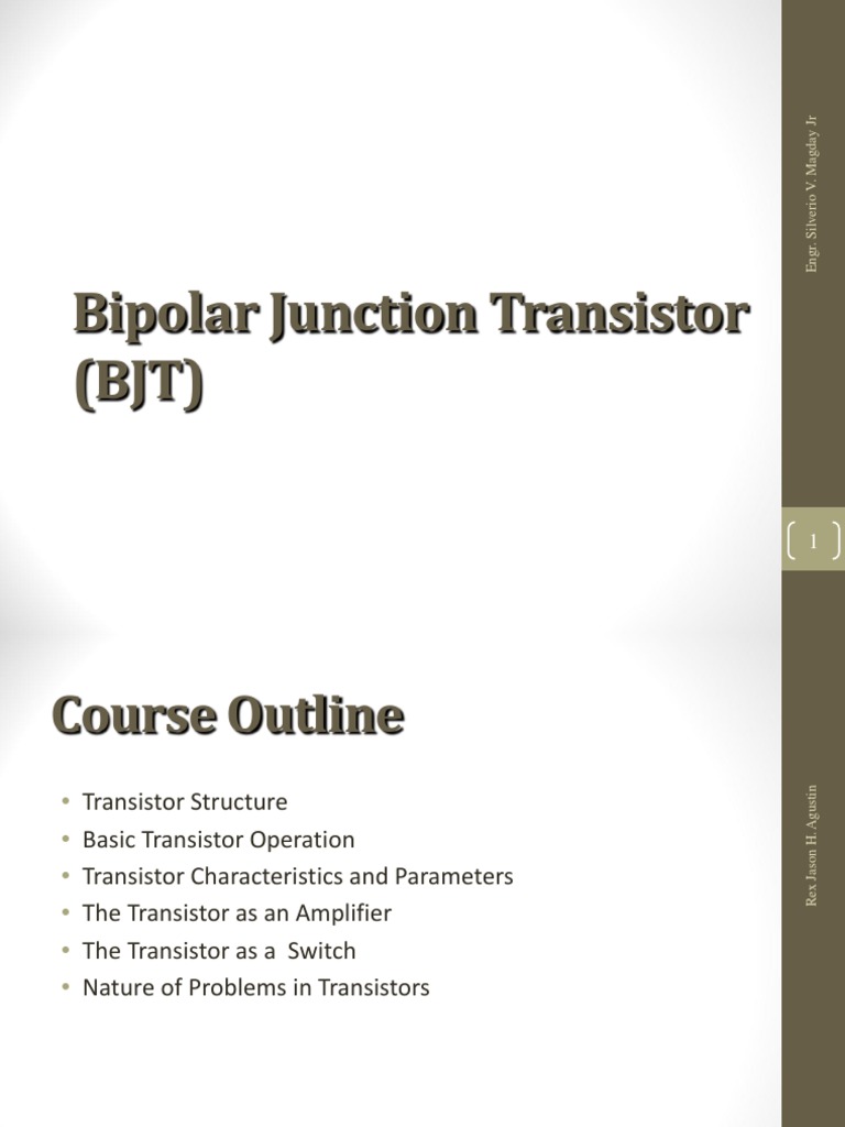 BJT and FET Review | PDF | Field Effect Transistor | Bipolar Junction ...