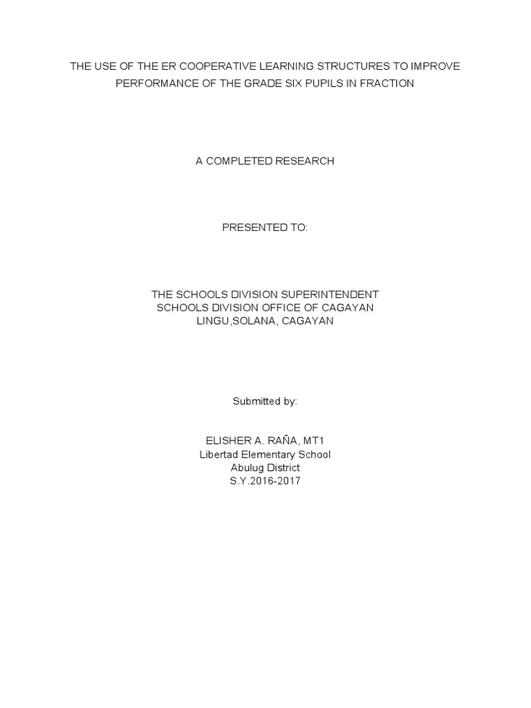 IMRAD Format | PDF | Pedagogy | Educational Psychology