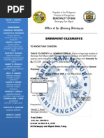 Barangay Business Permit | PDF