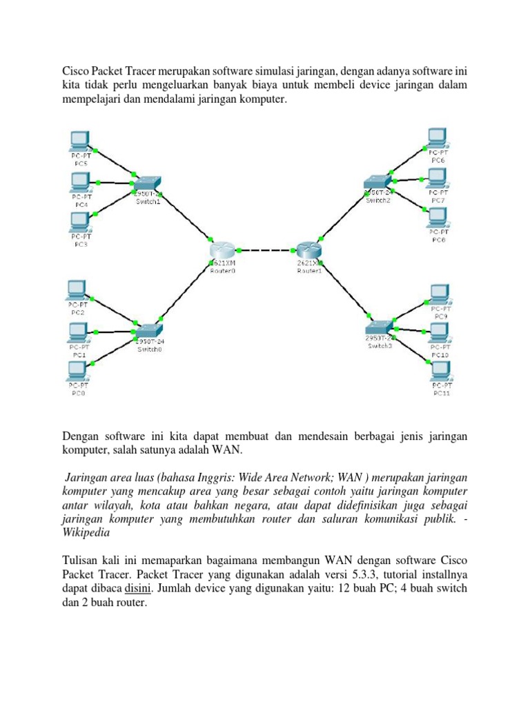 Cisco Packet Tracer Merupakan Software Simulasi Jaringan | PDF