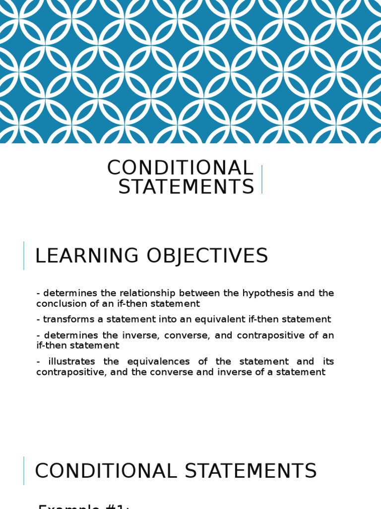 Conditional Statements | Download Free PDF | Mathematical Logic ...