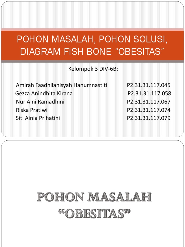 Pohon Masalah, Pohon Solusi, Diagram Fish | PDF