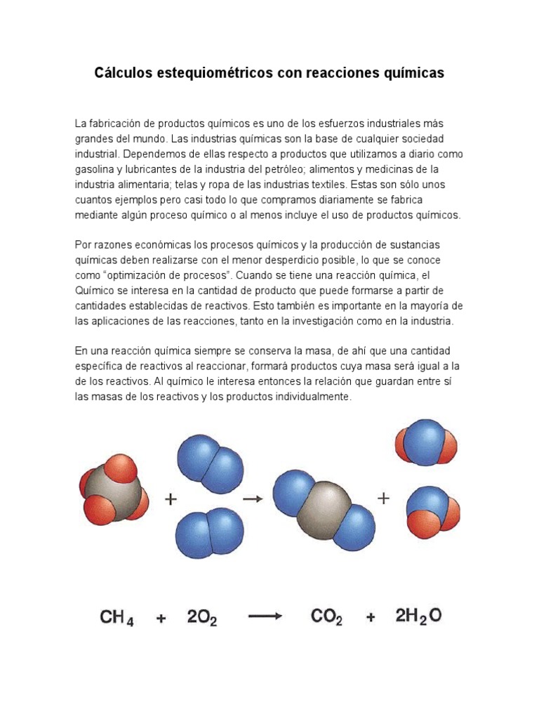 Cálculos estequiométricos con reacciones químicas | Mol (Unidad) | Estequiometría