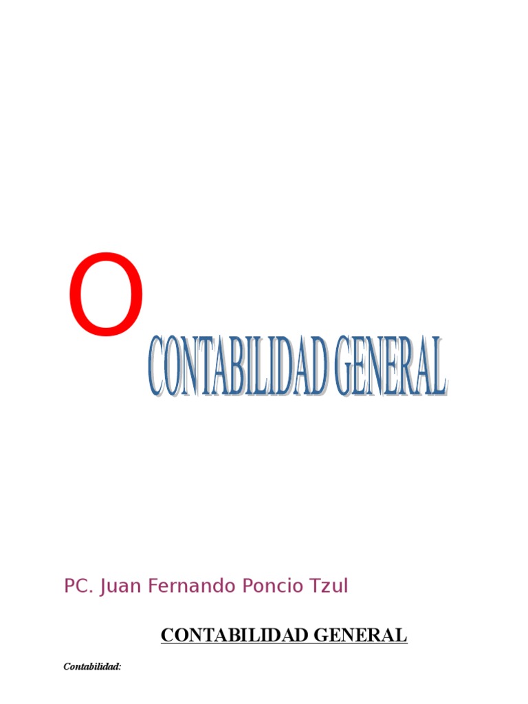 Libro de Contabilidad General - Odt | PDF | Contabilidad | Estado ...