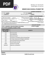 SHS Report Card - Grade11 | PDF | Value (Ethics) | Literacy