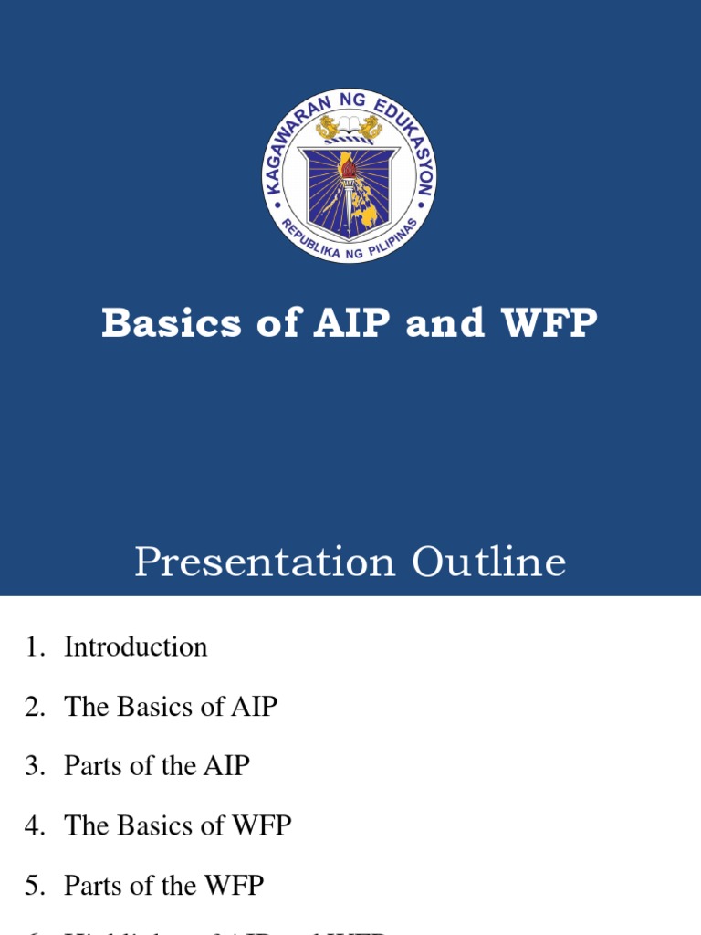 Basics of AIP and WFP Presentation | PDF | Cognition | Behavior ...