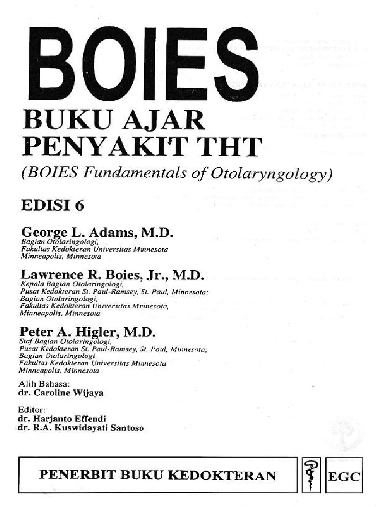 Buku Ajar Penyakit THT PDF | PDF