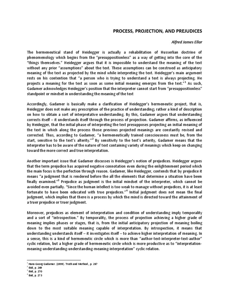 Process and Understanding | PDF | Hermeneutics | Martin Heidegger