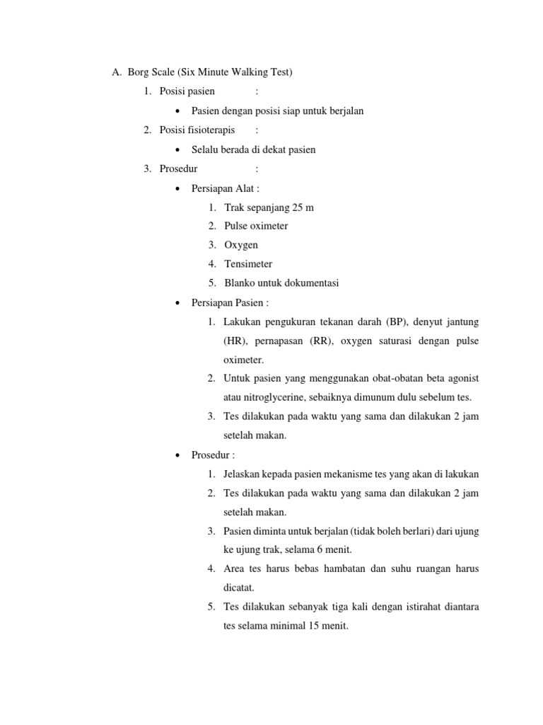 Borg Scale | PDF