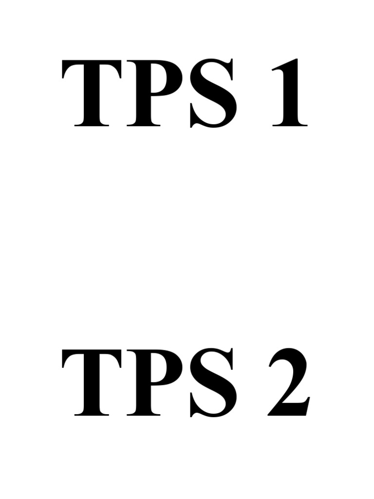 Tulisan Tps | PDF