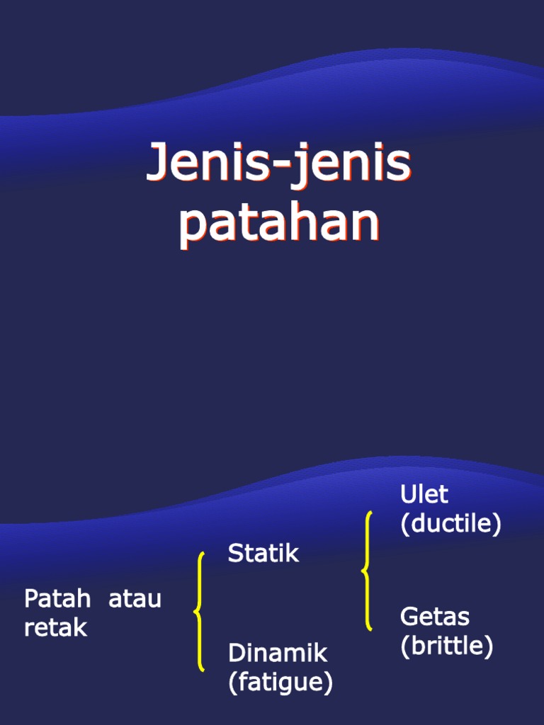 Jenis Patah: Ulet dan Getas dalam Material | PDF