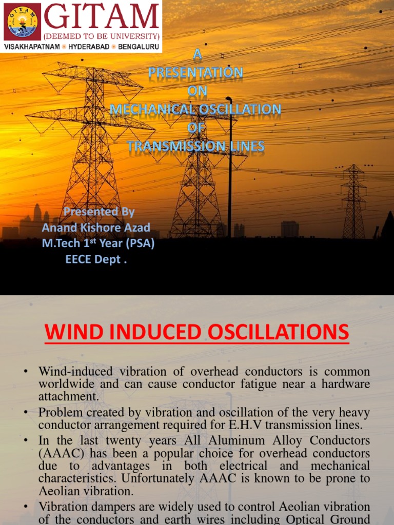 Wind-Induced Oscillations in Conductors | PDF | Mechanics | Physical ...