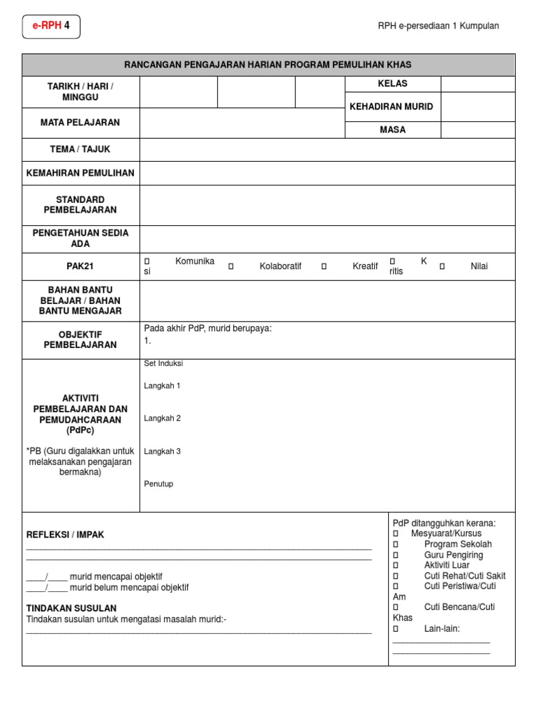 Erph Math Templet Kosong | PDF