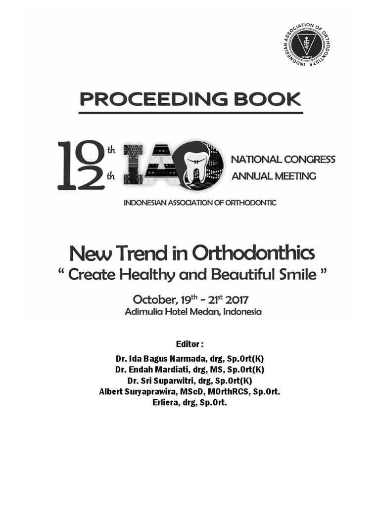 Proceeding Indonesian Association of Orthodontist - Final PDF | PDF | Orthodontics | Dentistry