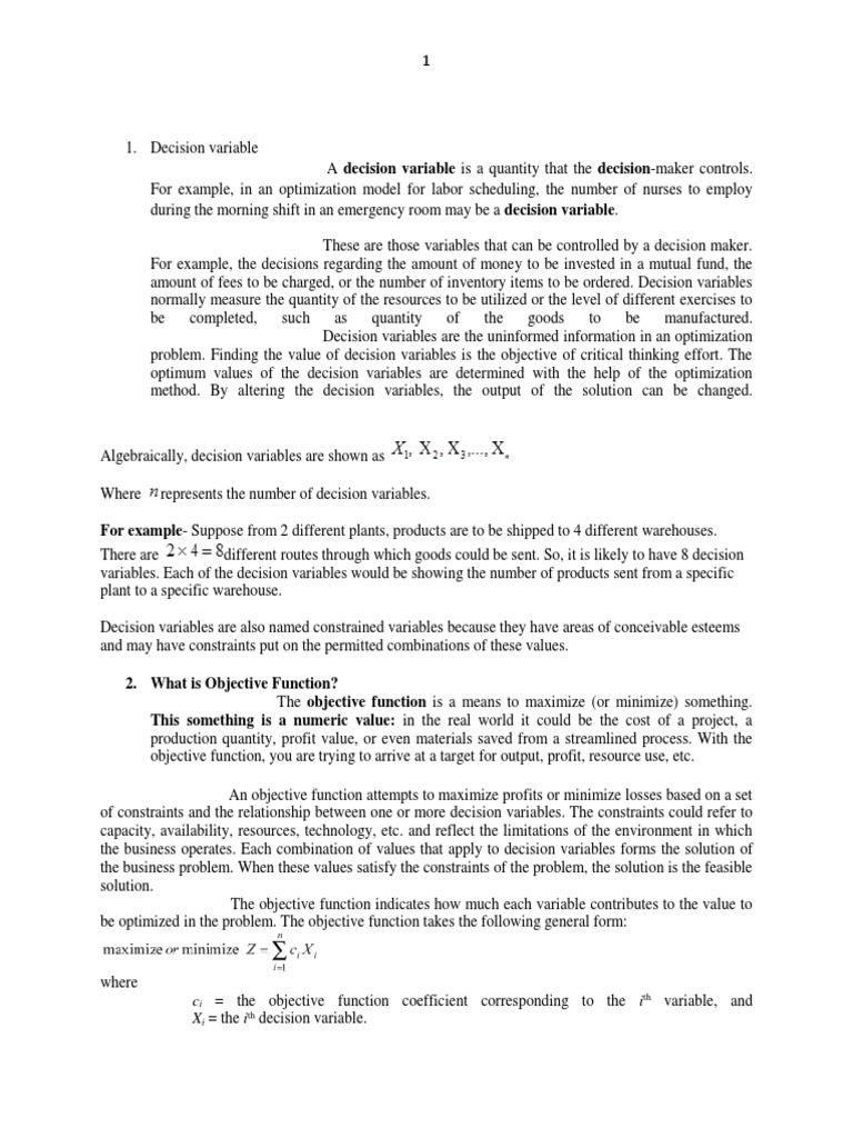 Decision Variable | PDF | Markov Chain | Mathematical Optimization