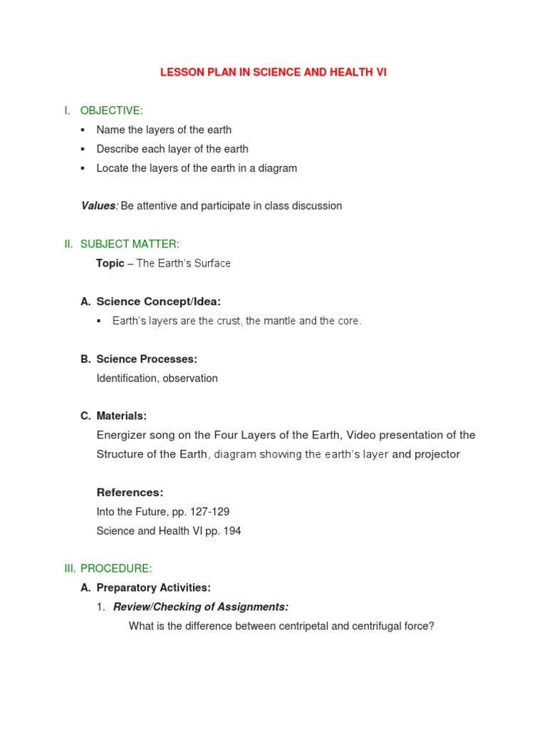 Lesson Plan Jeneveive Ellen R. Monon | PDF