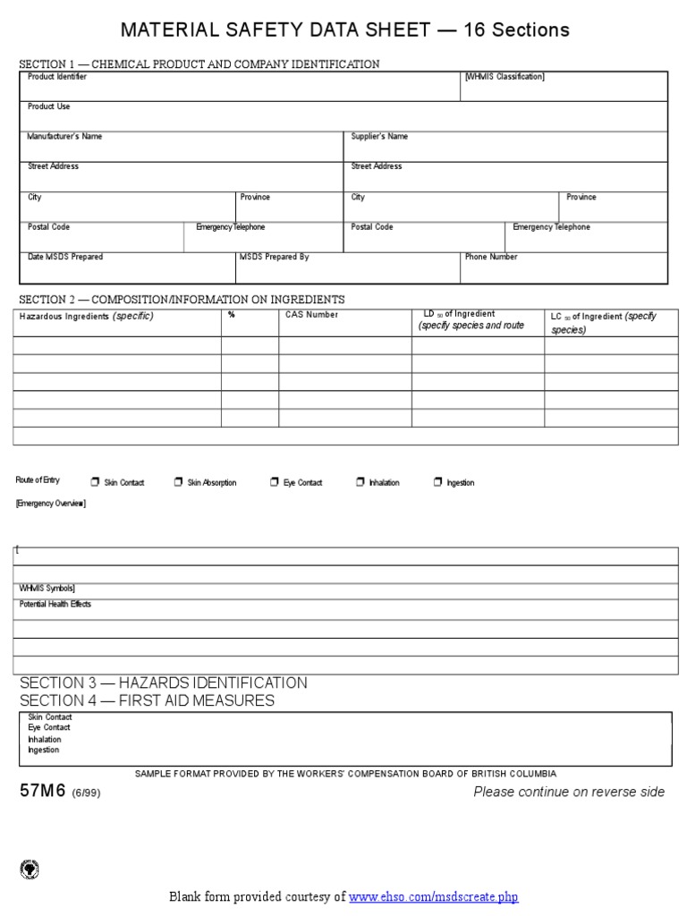 Msds | PDF | Safety | Prevention