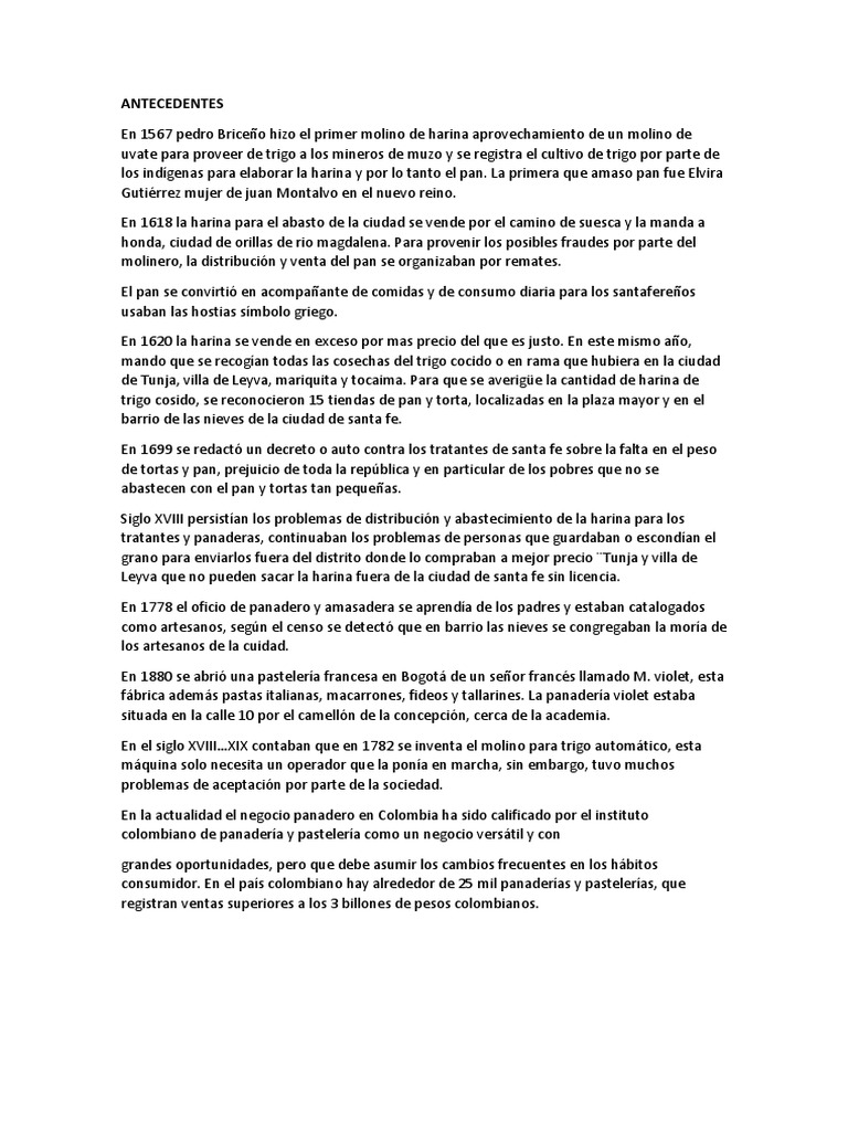 SIGG | PDF | Análisis FODA | Panadería