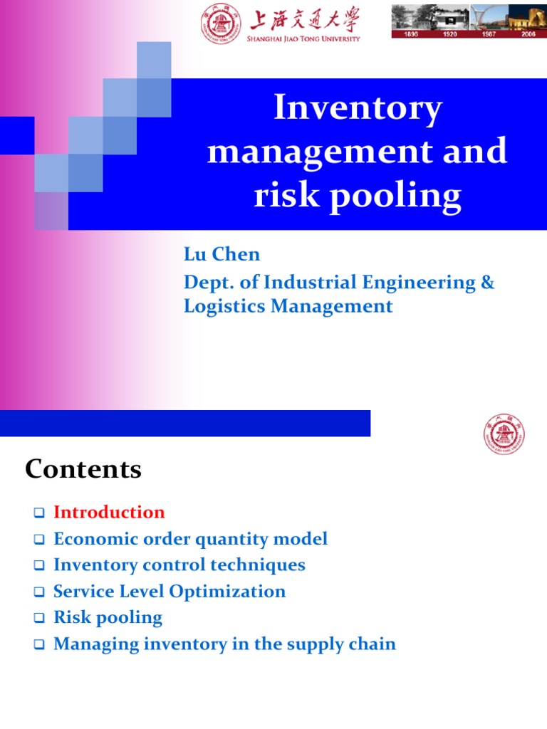 Inventory Management and Risk Pooling PDF | PDF