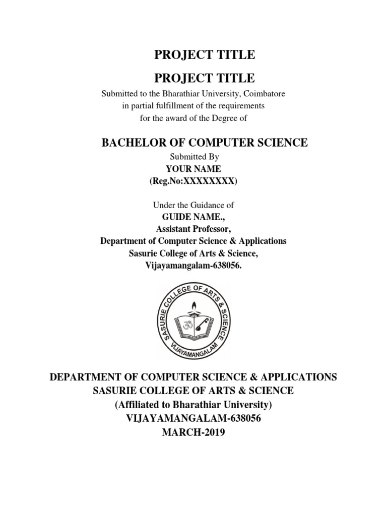 Project Front Page | PDF