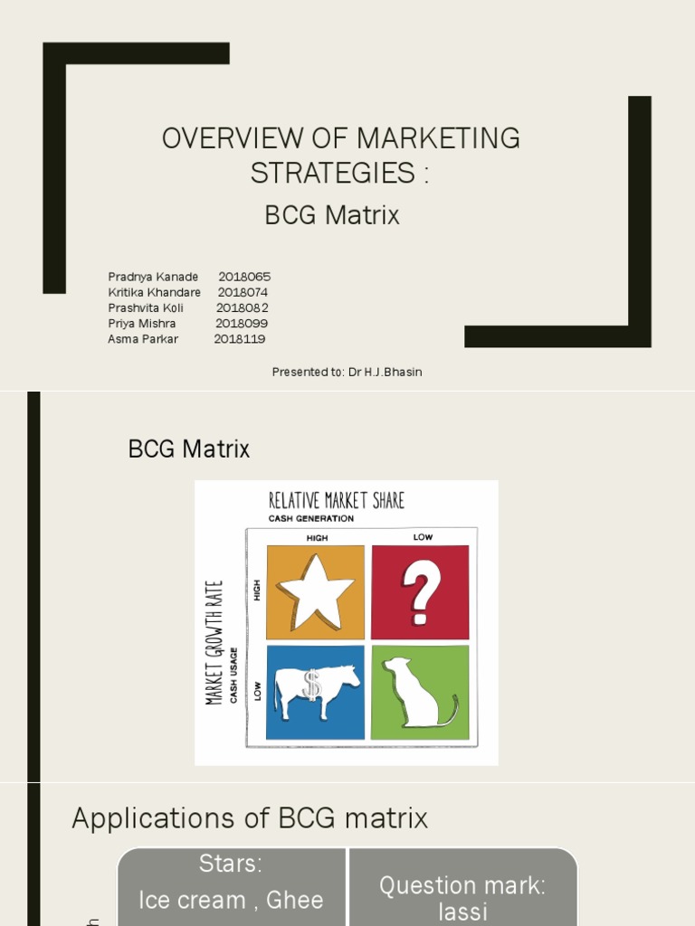 BCG Matrix | PDF