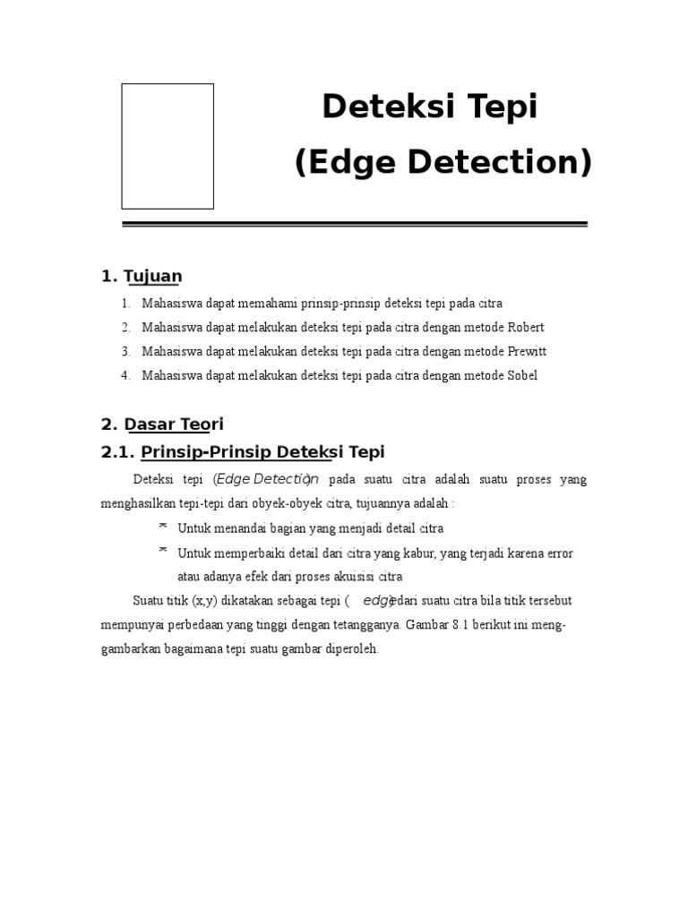 Deteksi-Tepi-Edge-Detection | PDF