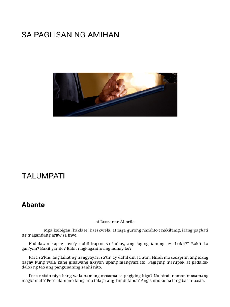 Talumpati PDF | PDF