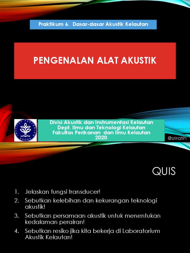 Pengenalan Alat Alat Akustik Yang Ada Di Lab | PDF