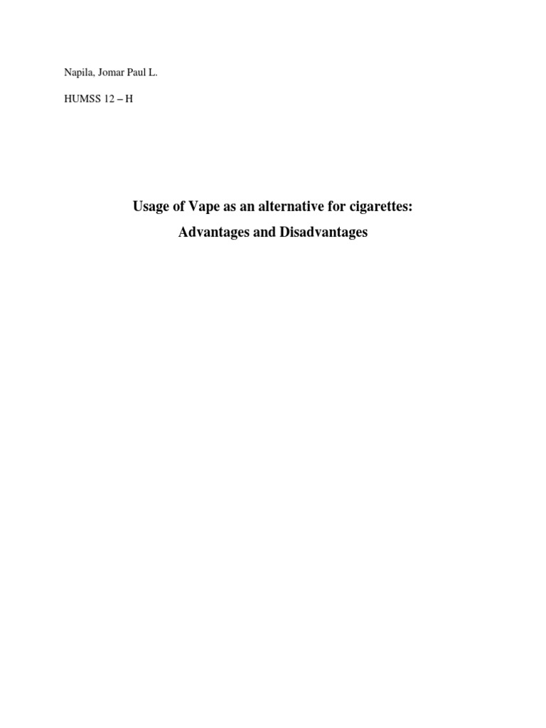 Research About Vape | PDF
