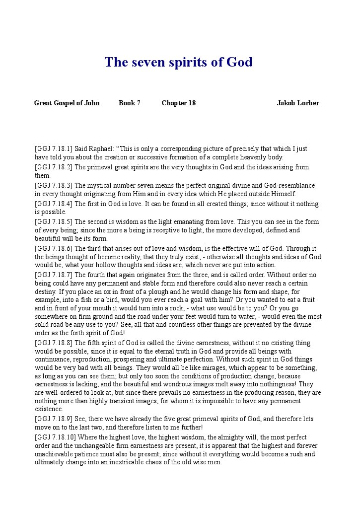 The Seven Spirits of God | PDF | God | Religious Belief And Doctrine