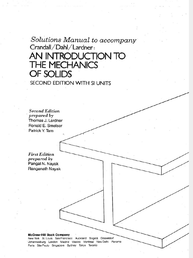Crandall Solid Mechanics Ch1 Solutions | PDF