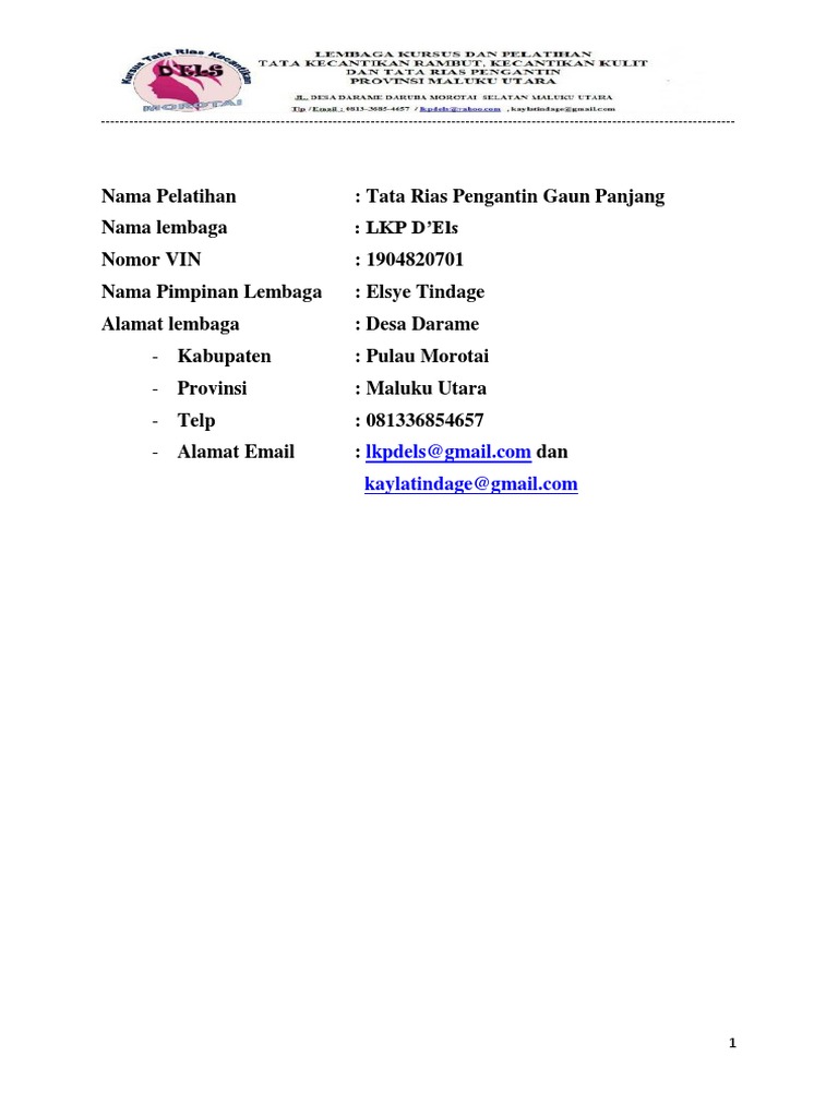 Proposal LPK D'Els | PDF