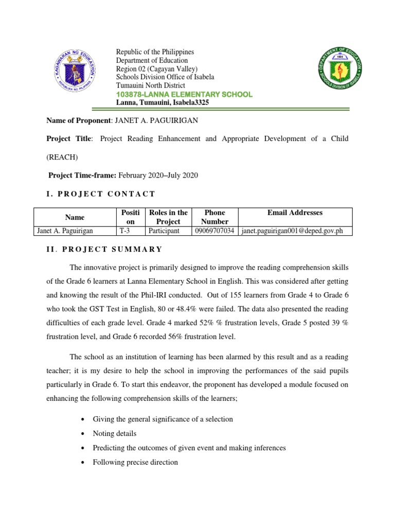 3BS iNITIATIVE | PDF | Reading Comprehension | Education Theory