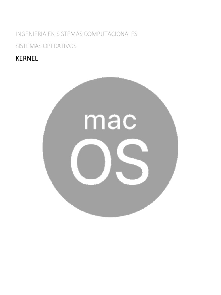 Kernel de MacOS | Descargar gratis PDF | Kernel (sistema operativo ...