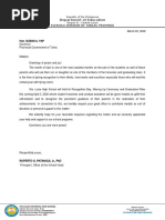 Letter Sa Paghihingi NG Abuloy | PDF